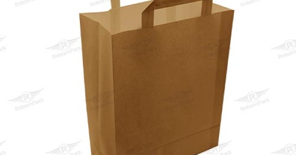 KRAFT ΧΑΡΤΙΝΗ ΤΣΑΝΤΑ ΜΕ ΠΛΑΚΕ ΧΕΡΑΚΙ ΚΑΦΕ